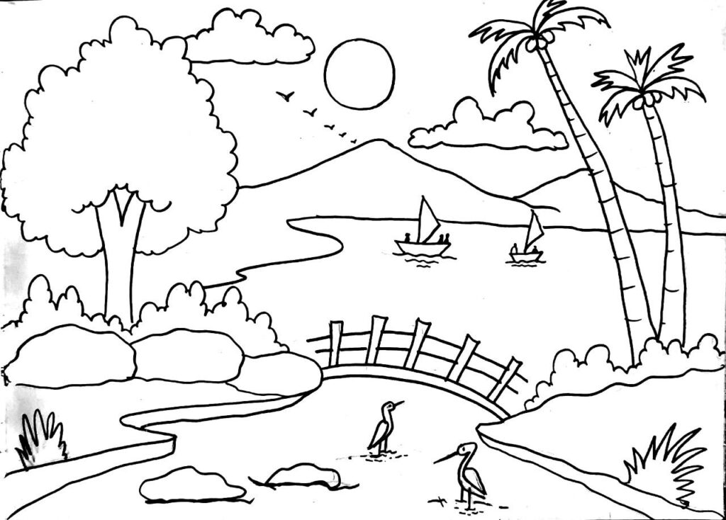 25+ Gambar Mewarnai Pohon, Tanaman, Tumbuhan - Inspirilo