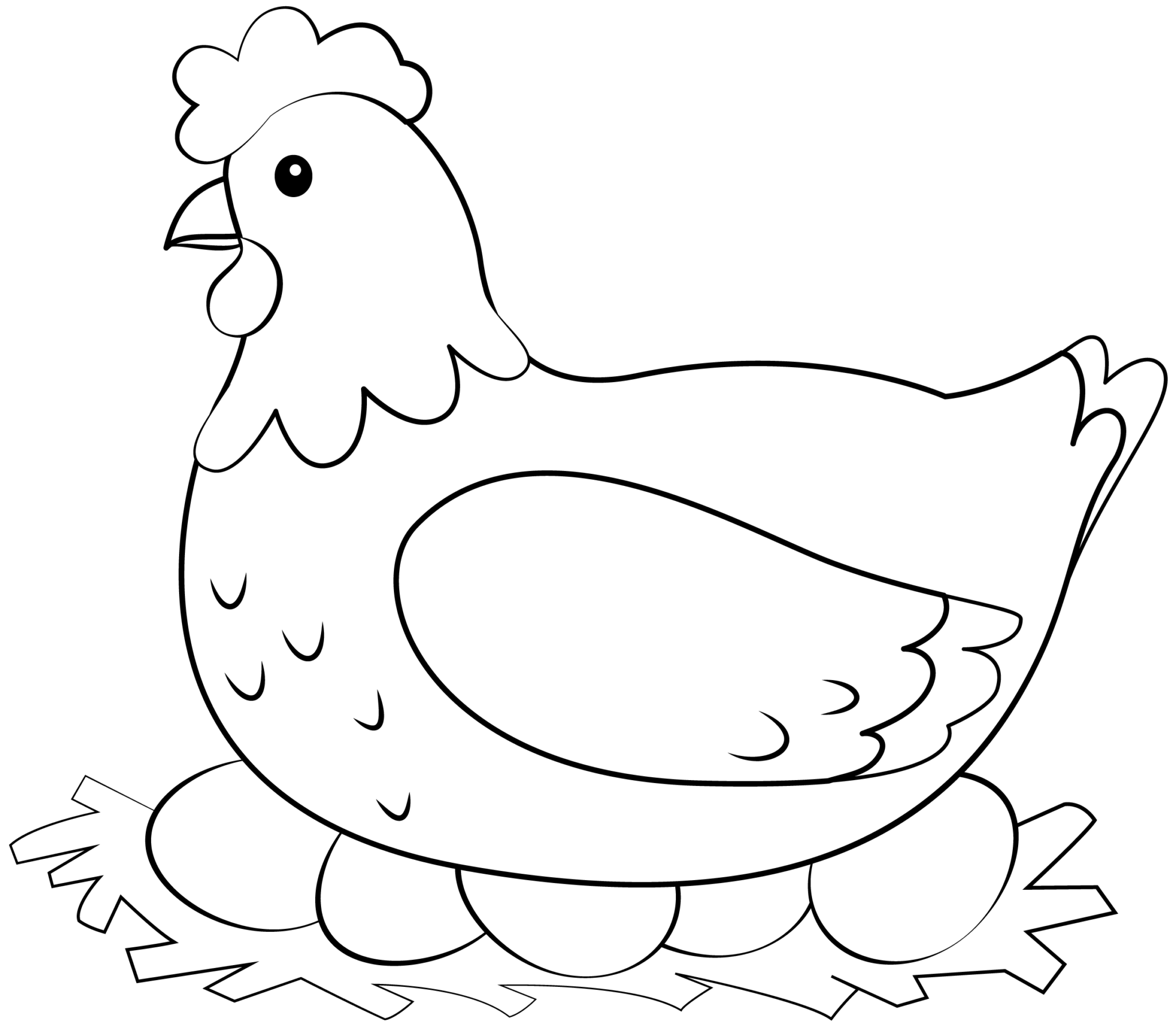 34 Gambar Mewarnai Ayam Untuk Anak PAUD & TK (Update 2024)