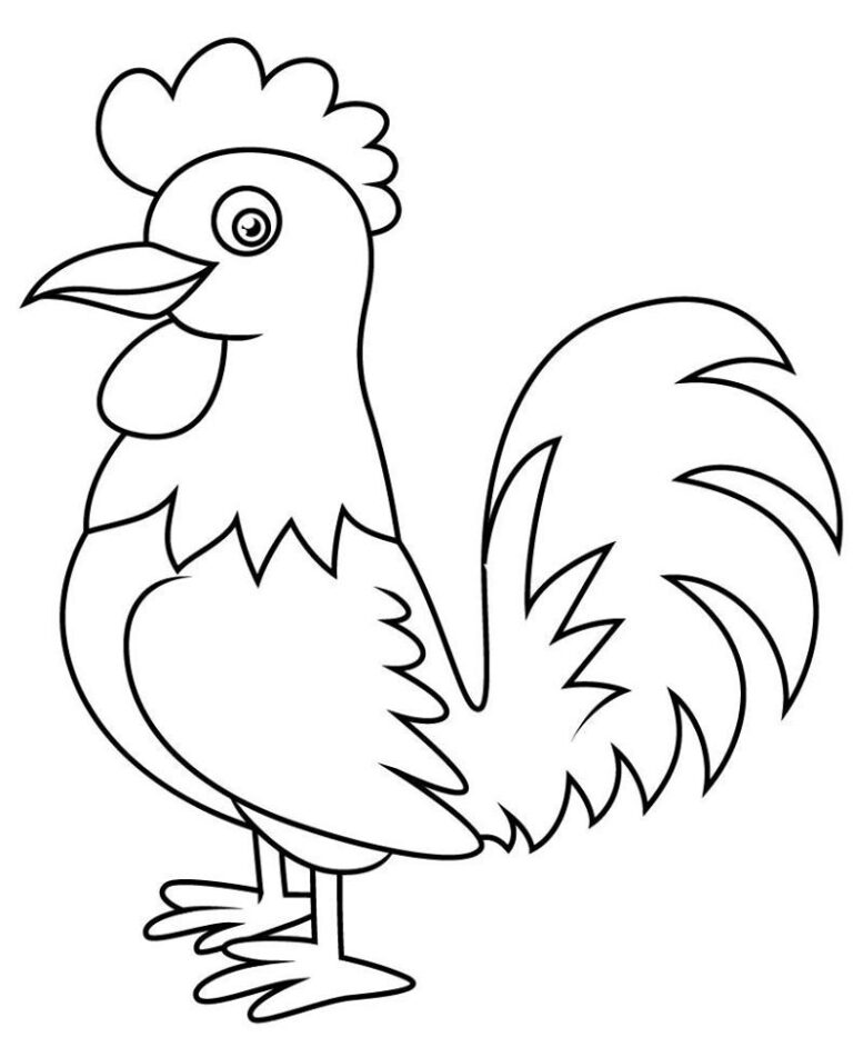 34 Gambar Mewarnai Ayam Untuk Anak PAUD & TK (Update 2024)