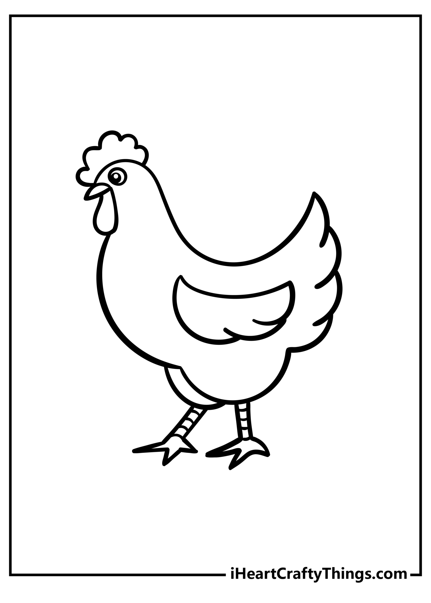 34 Gambar Mewarnai Ayam Untuk Anak PAUD & TK (Update 2024)