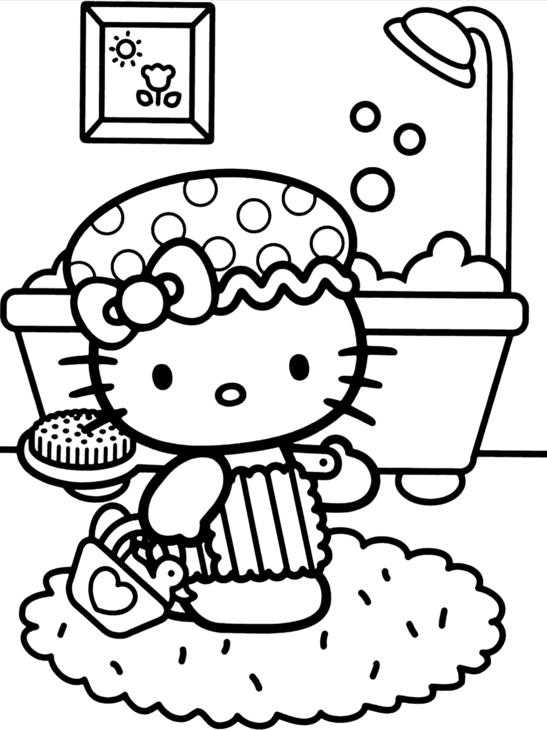 30 Gambar Mewarnai Hello Kitty Terbaik - Inspirilo