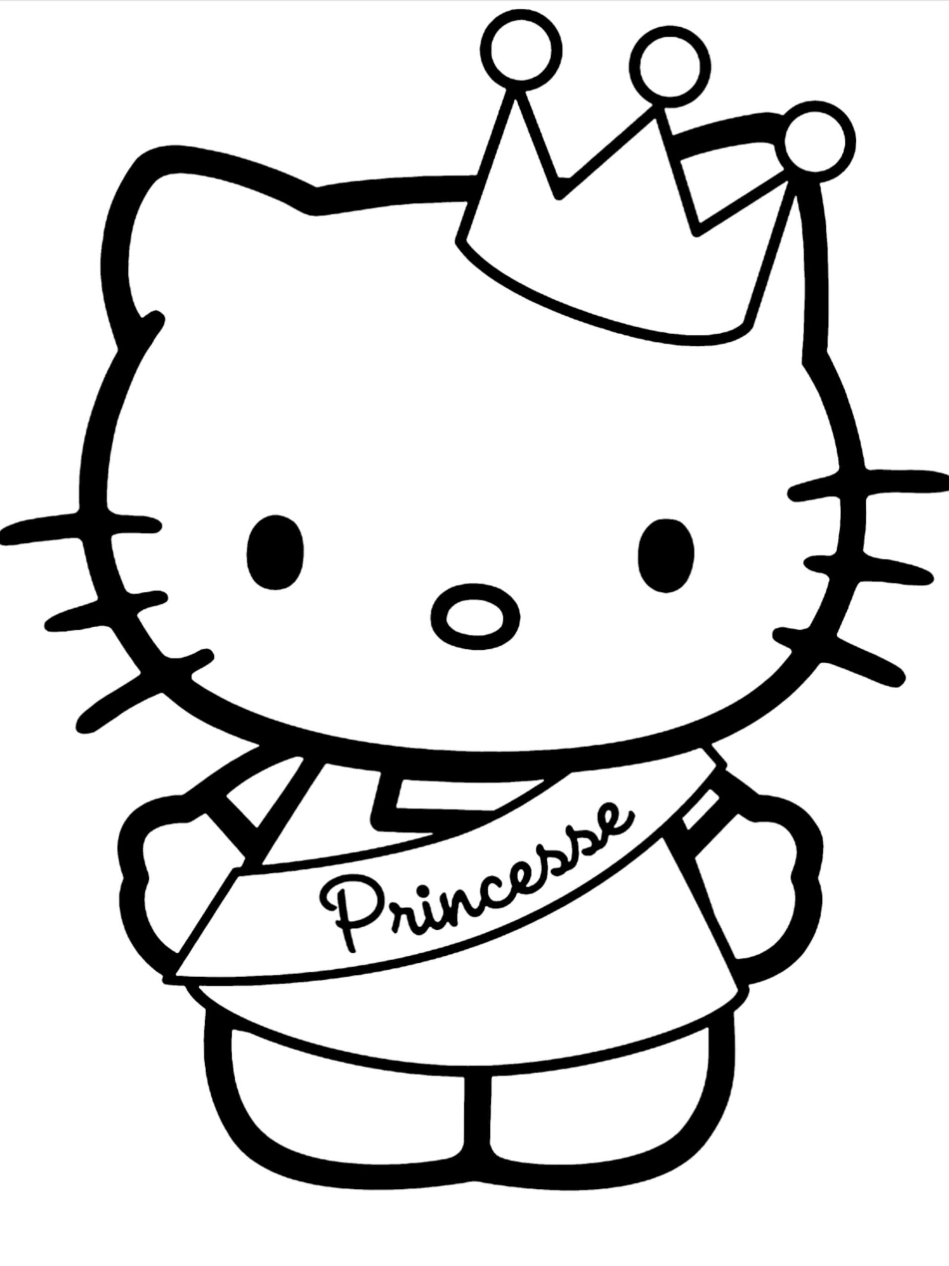 30 Gambar Mewarnai Hello Kitty Terbaik - Inspirilo