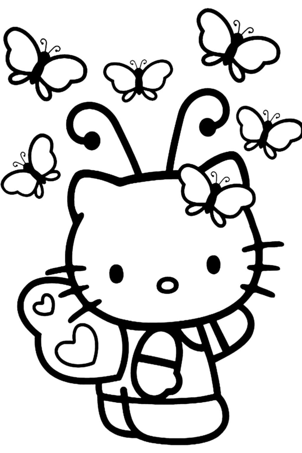30 Gambar Mewarnai Hello Kitty Terbaik - Inspirilo