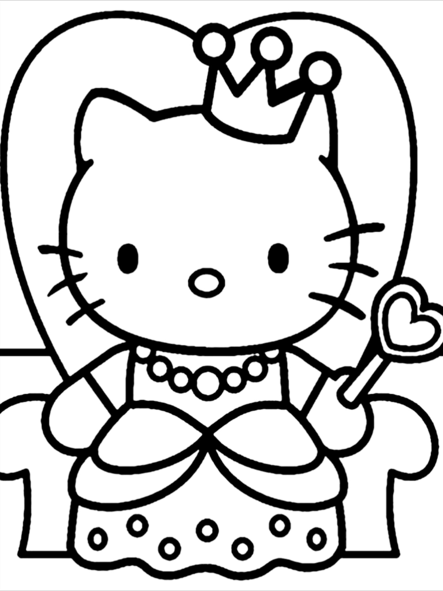 30 Gambar Mewarnai Hello Kitty Terbaik - Inspirilo