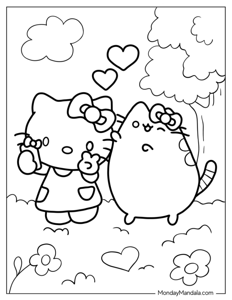 30 Gambar Mewarnai Hello Kitty Terbaik - Inspirilo