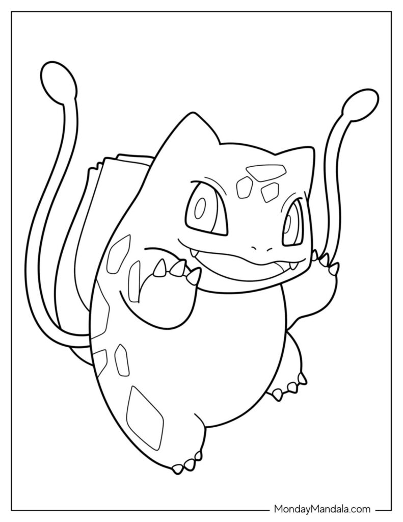 30 Gambar Mewarnai Pokemon Lucu - Lengkap (2024)