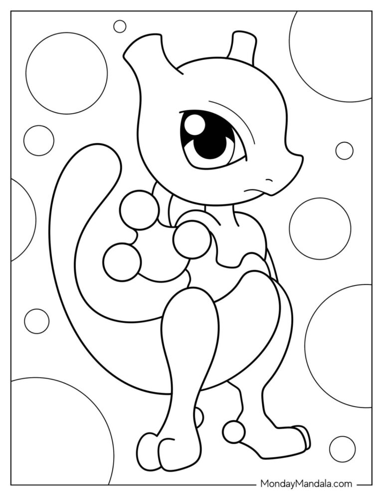 30 Gambar Mewarnai Pokemon Lucu - Lengkap (2024)