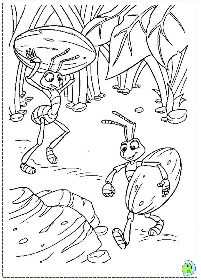 40+ Gambar Mewarnai Semut Kartun Mudah & Simple (2024)