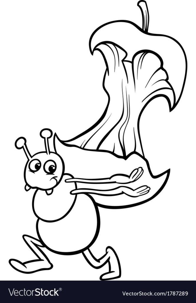 40+ Gambar Mewarnai Semut Kartun Mudah & Simple (2024)